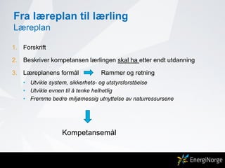 Fra læreplan til opplæringsplan, hugo andersen | PDF