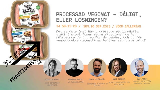 Framtidens Mat Seminar Program | PPT