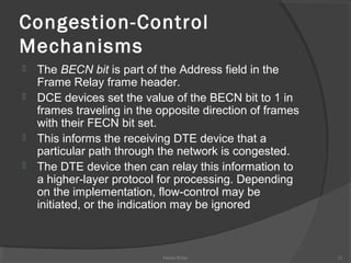 Frame Relay | PPT | Computer Networking | Computing