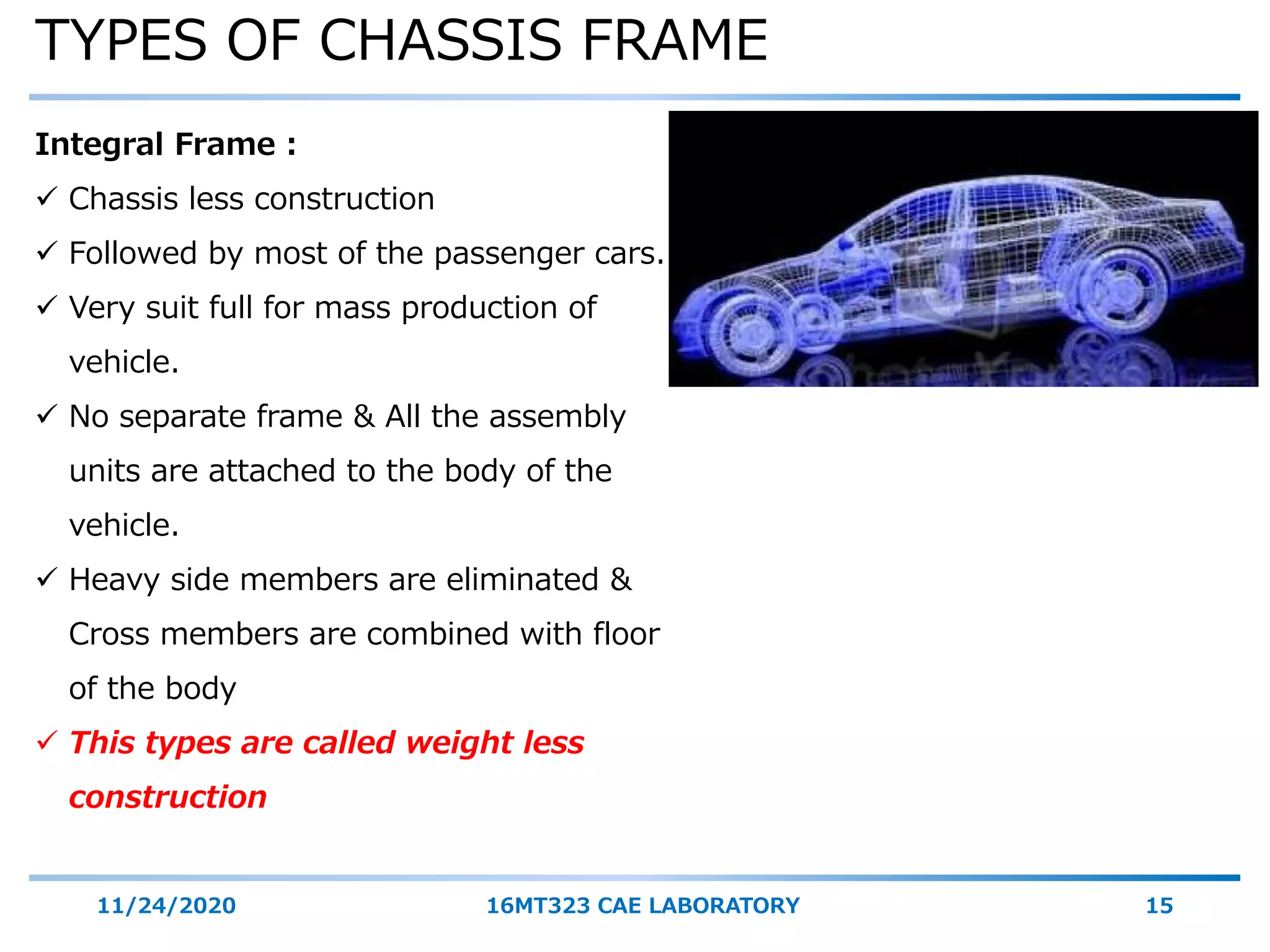 Vehicle Frame system | PPTX
