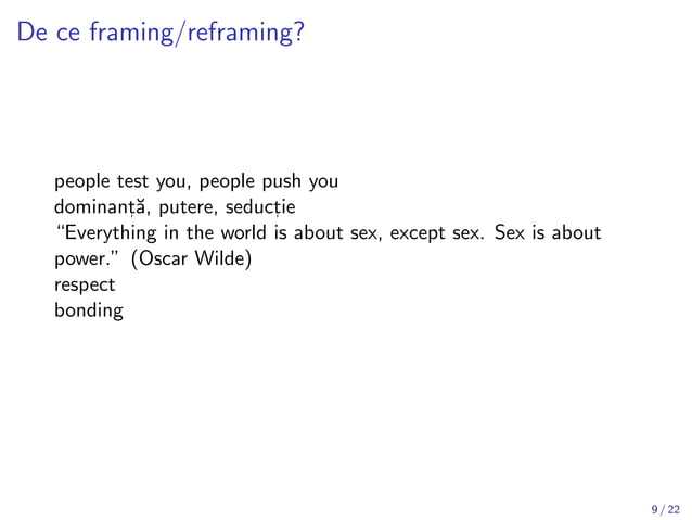Frame. Framing. Reframing | PPT