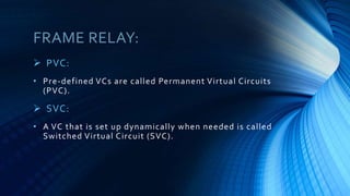 Frame Relay | PPTX | Computer Networking | Computing