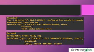 Frame-Relay Configuration with both Inverse-ARP and Frame-Relay Map Command | PPTX