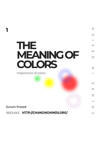 Importance and meaning of colors in UI design | PDF