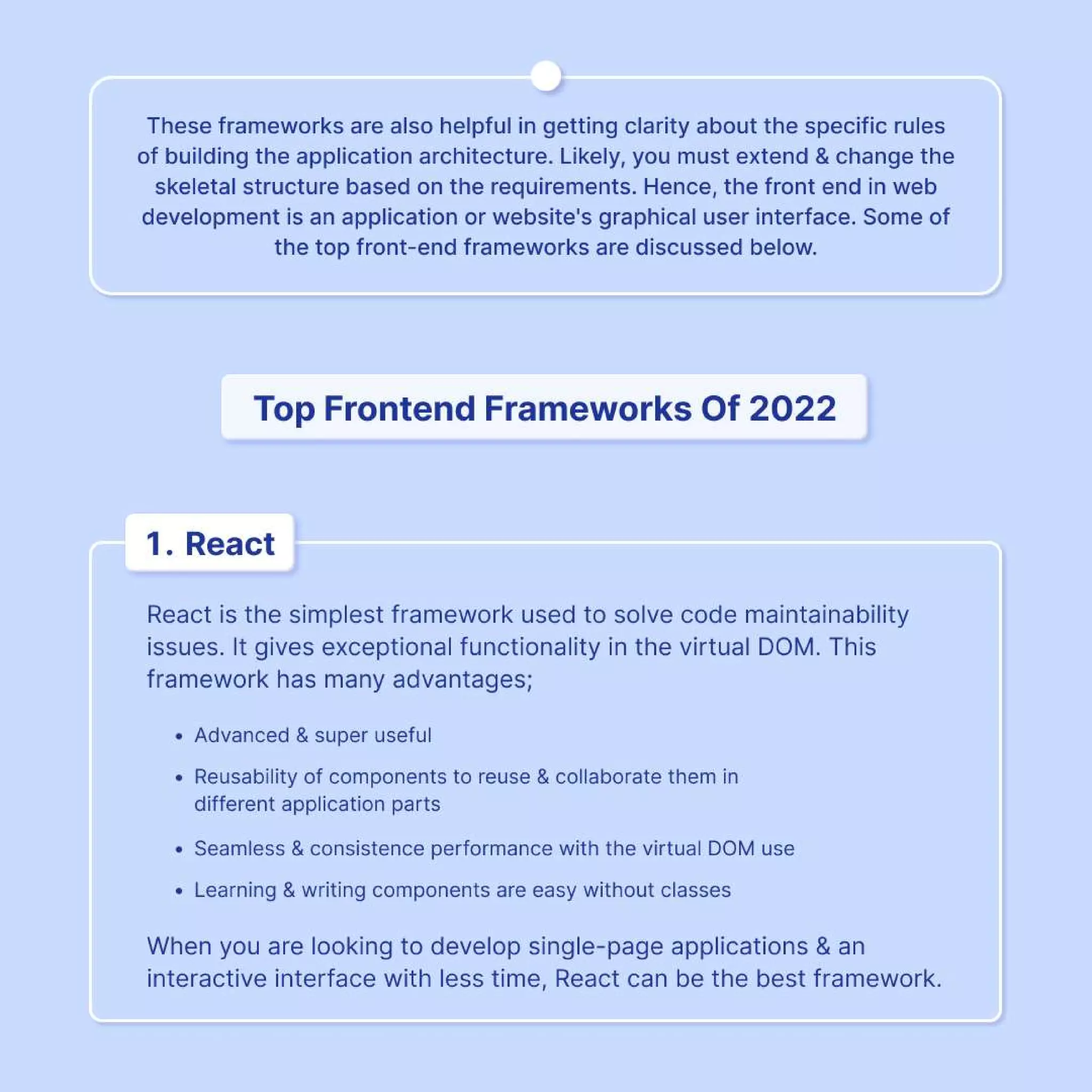 The Best Frontend Frameworks in 2022 | PDF