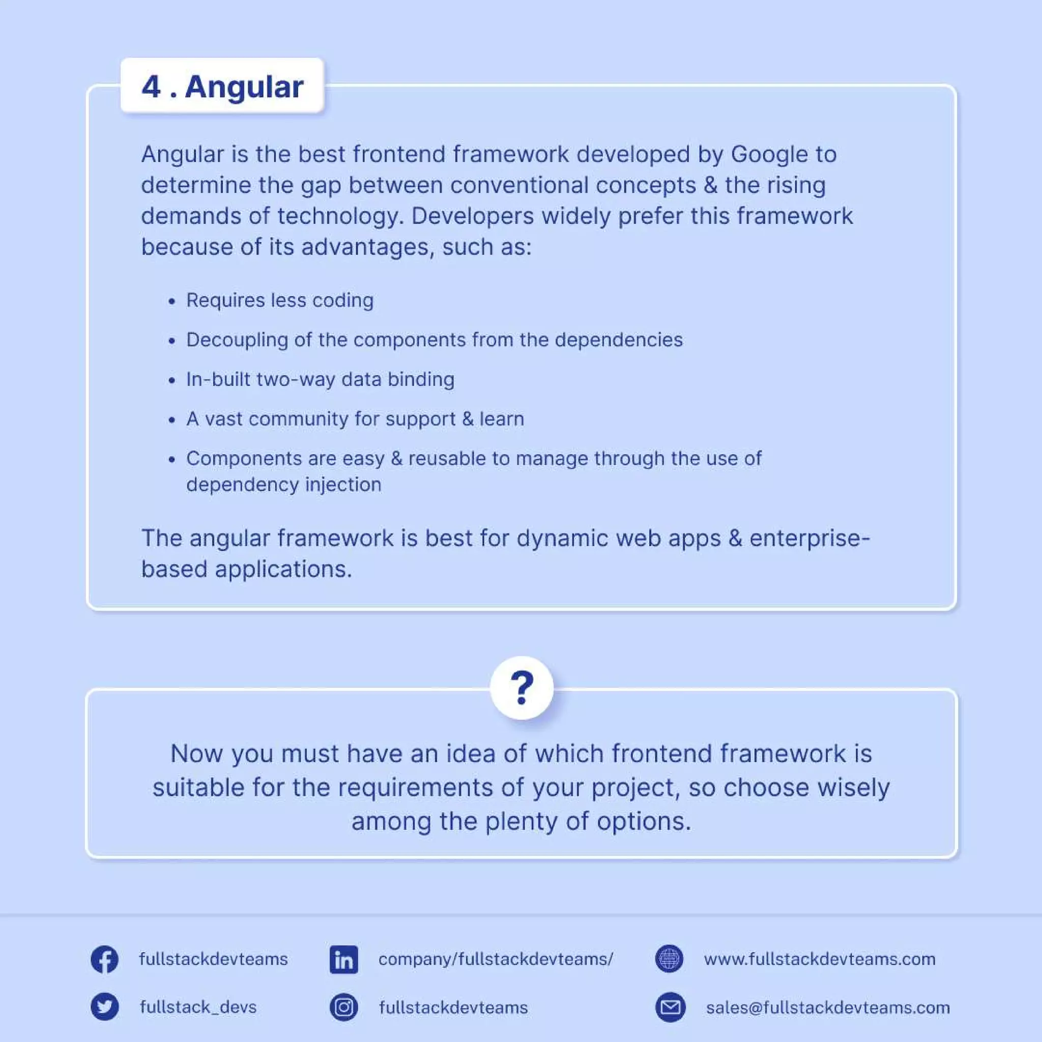 The Best Frontend Frameworks in 2022 | PDF