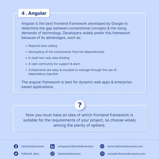 The Best Frontend Frameworks in 2022 | PDF