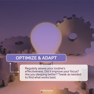 How to develop a healthy routine as a working professional | PDF