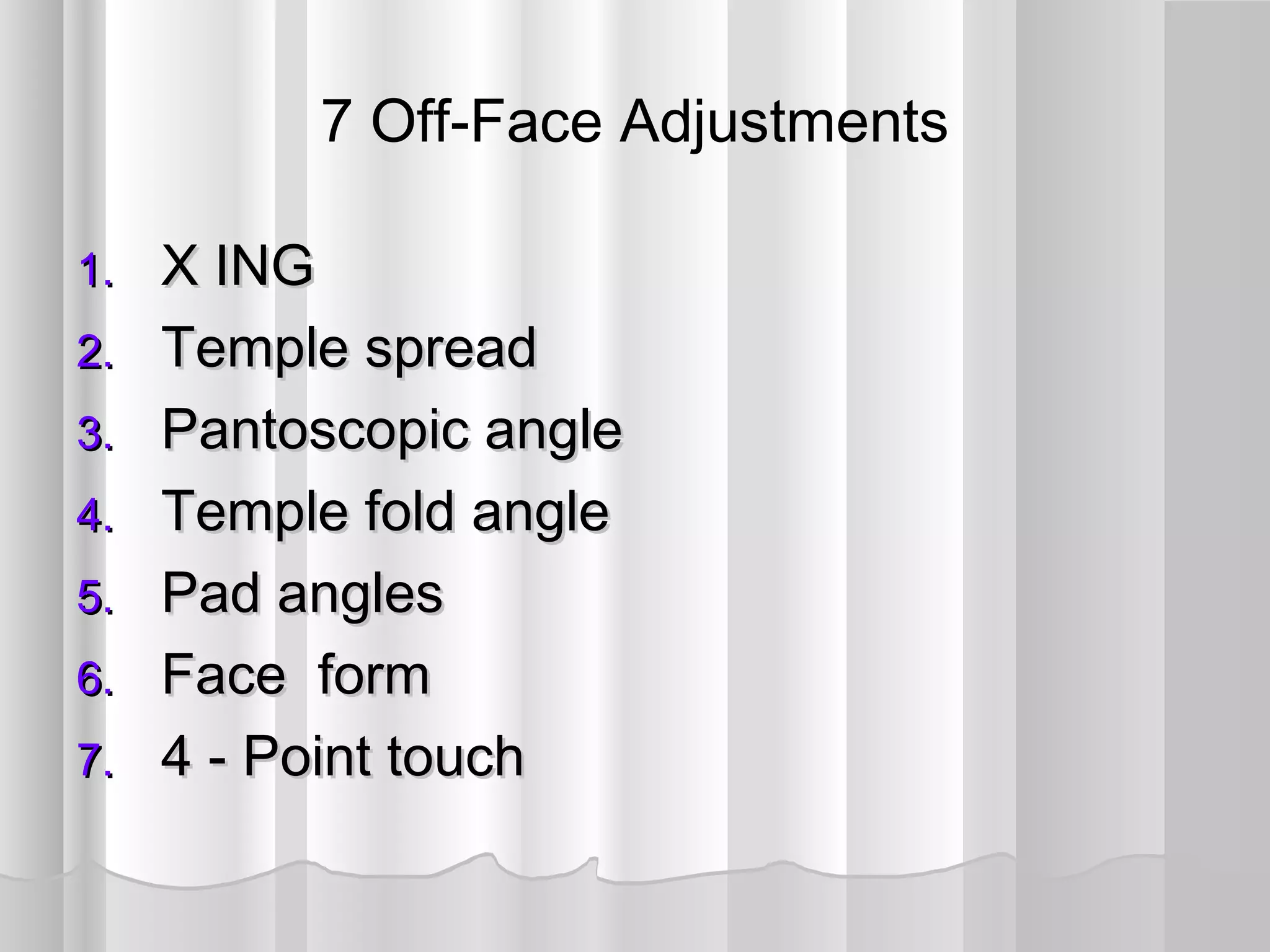 Frame adjustment and quality checking | PPT