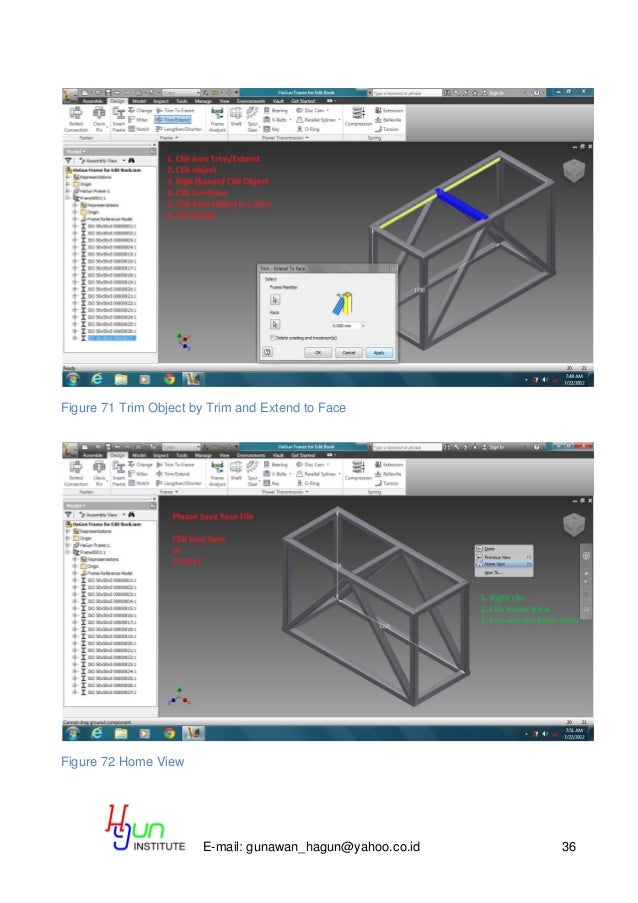 Frame analysis by autodesk inventor 2012