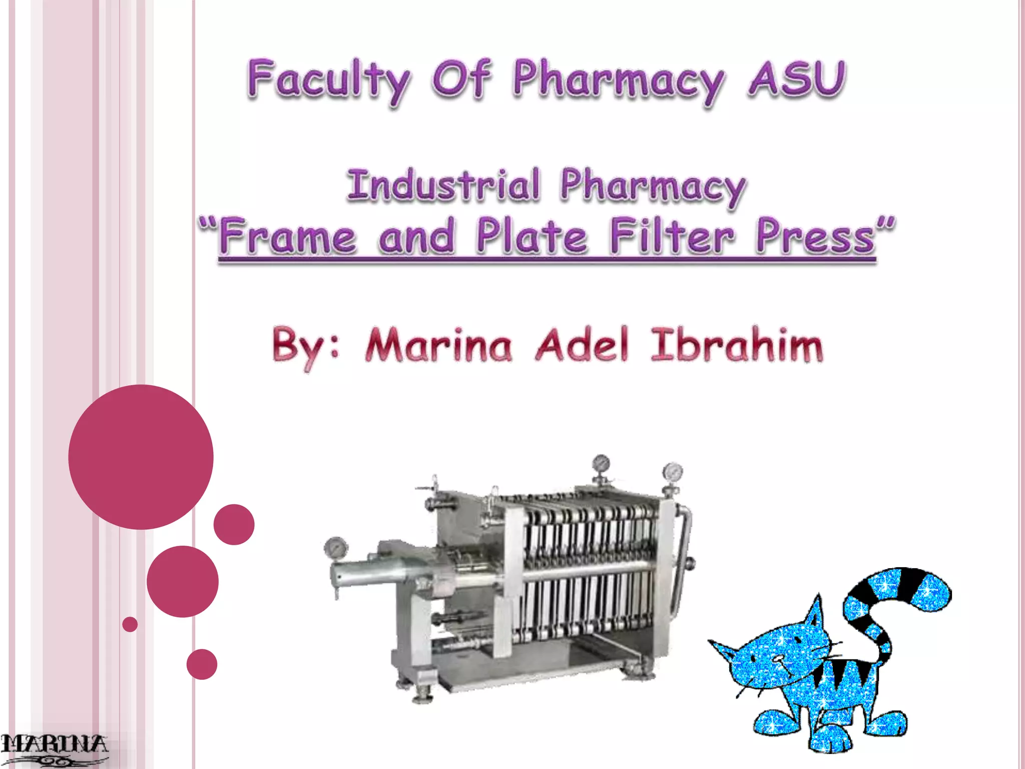 Frame and plate filter press animation | PPTX