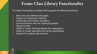Frame class library and namespace | PPTX