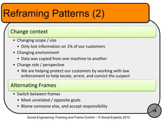 Social Engineering: Frames and Frame Control | PPTX