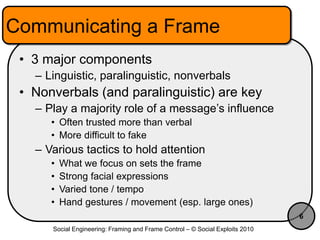 Social Engineering: Frames and Frame Control | PPTX