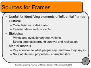 Social Engineering: Frames and Frame Control | PPTX