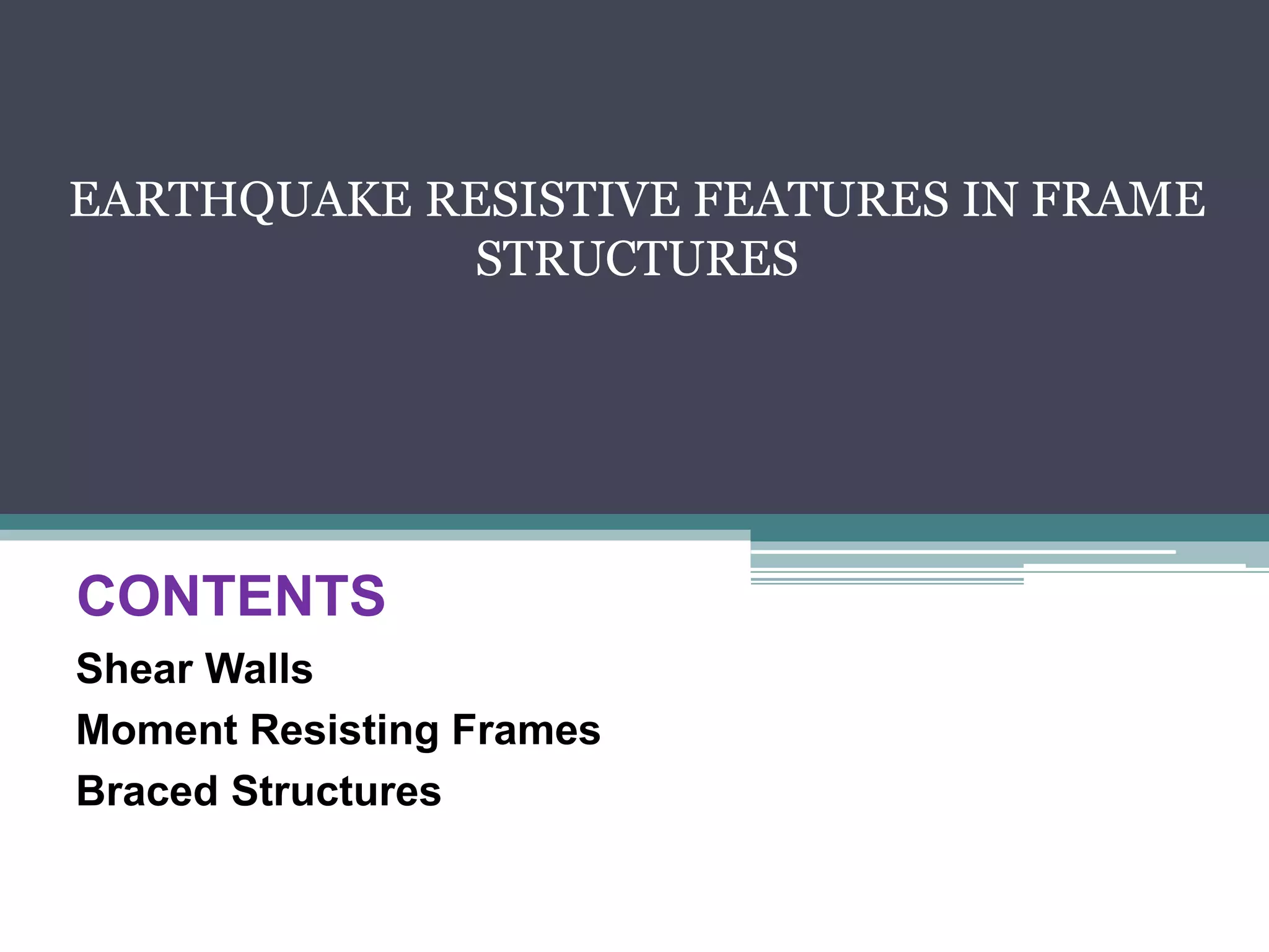 Framed structures | PPTX