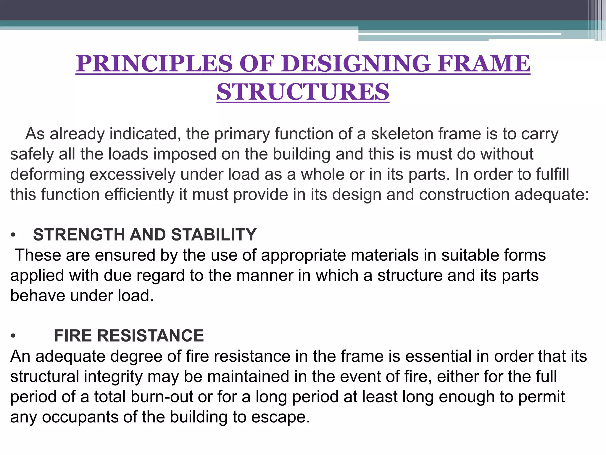 Framed structures | PPTX
