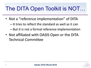 FrameMaker and the DITA Open Toolkit | PPTX