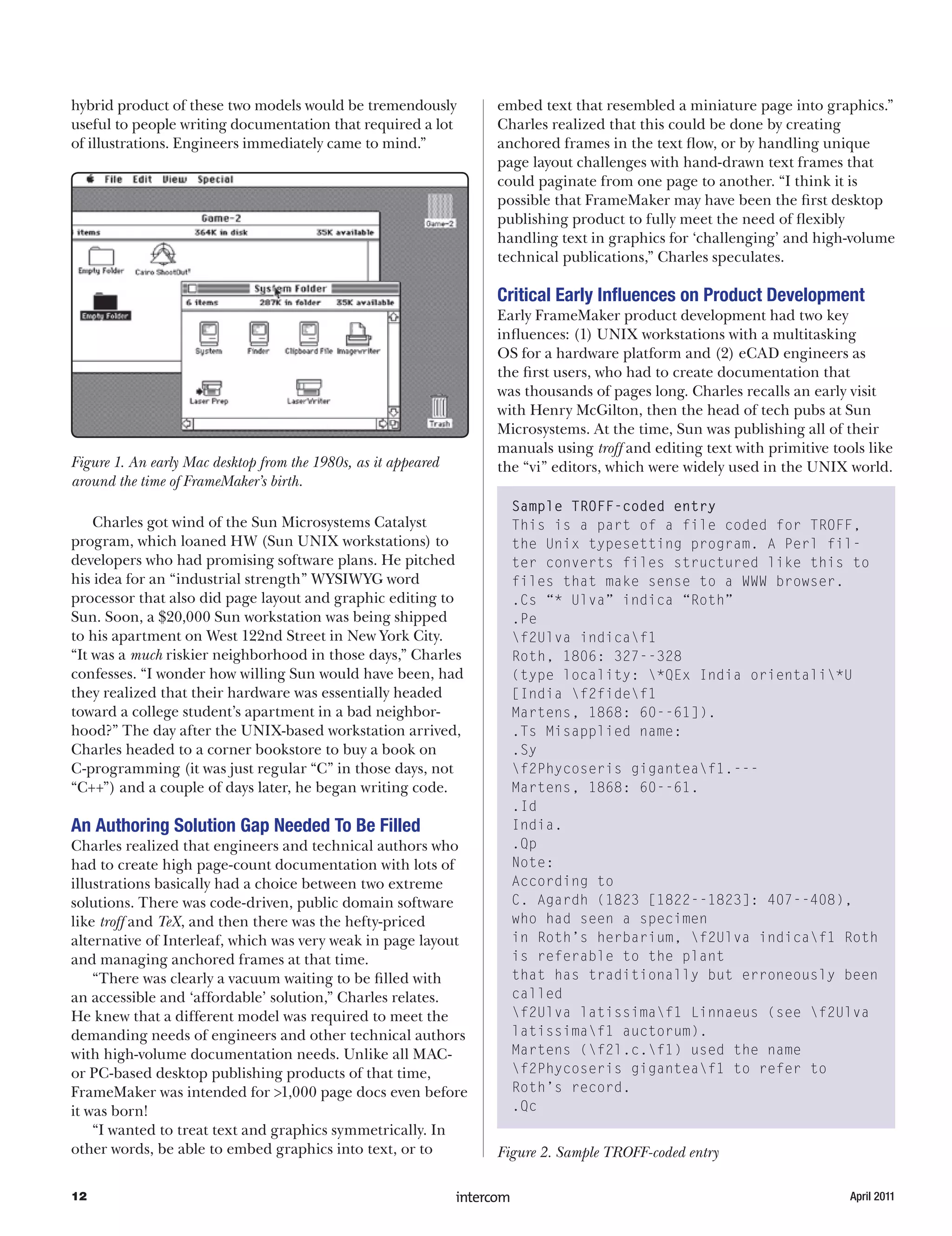 Frame Maker Turns 25 Maxwell Hoffmann (Interview With Inventor Charles ...