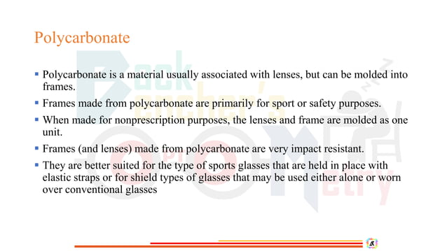 SPECTACLE FRAME MATERIALS by optom. Jithin Johney | PPTX