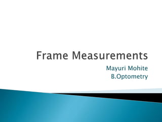 Frame measurements | PPTX