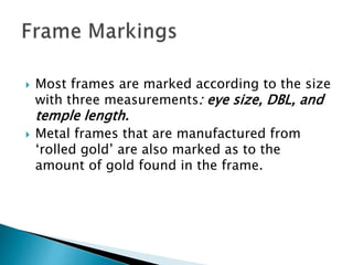 Frame measurements | PPTX