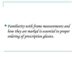 Frame measurementsand markings | PPT
