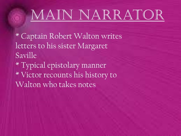 Frame narrative in Frankenstein | PPT