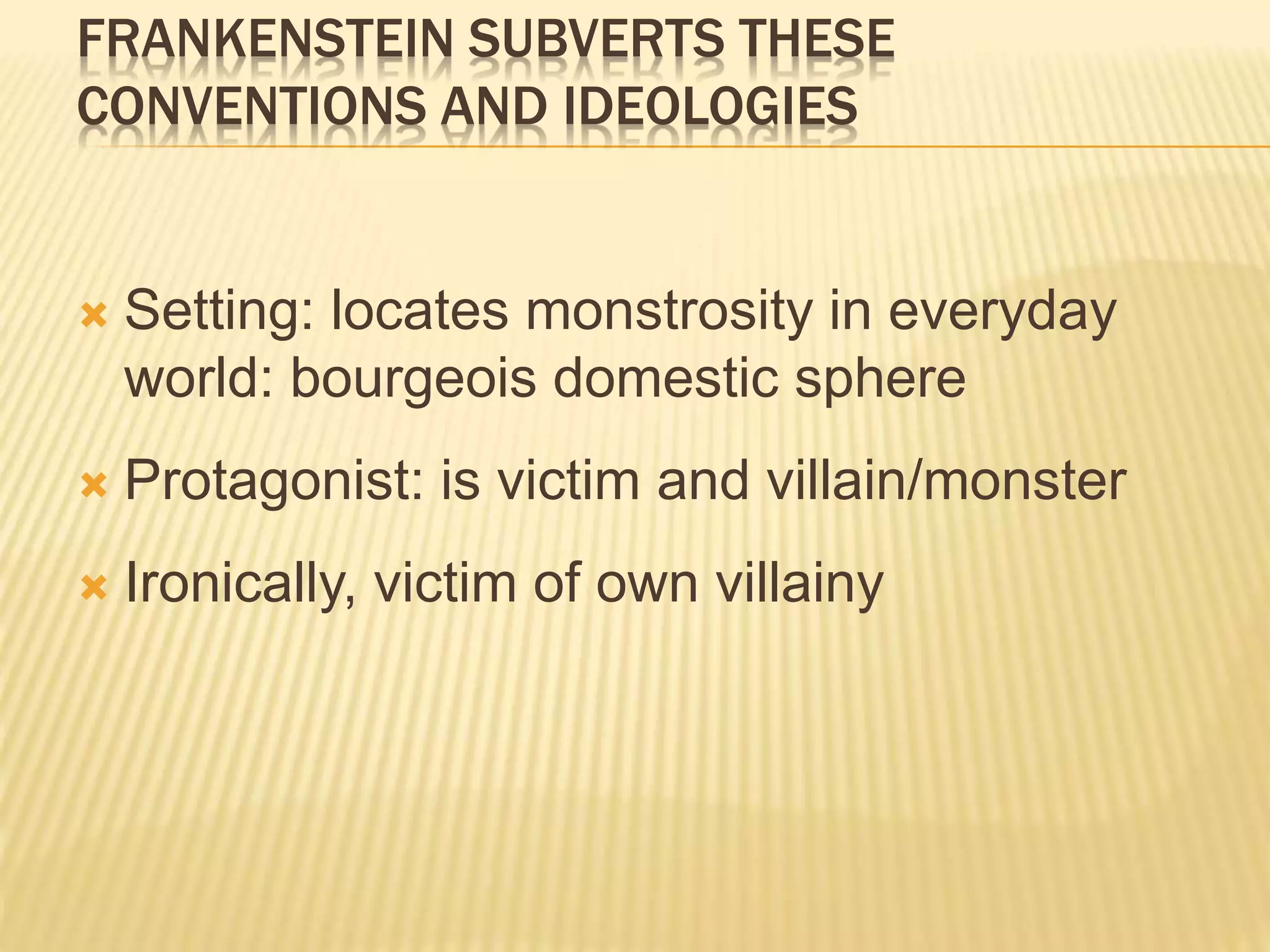 Narrative framing devices in Frankenstein | PPTX