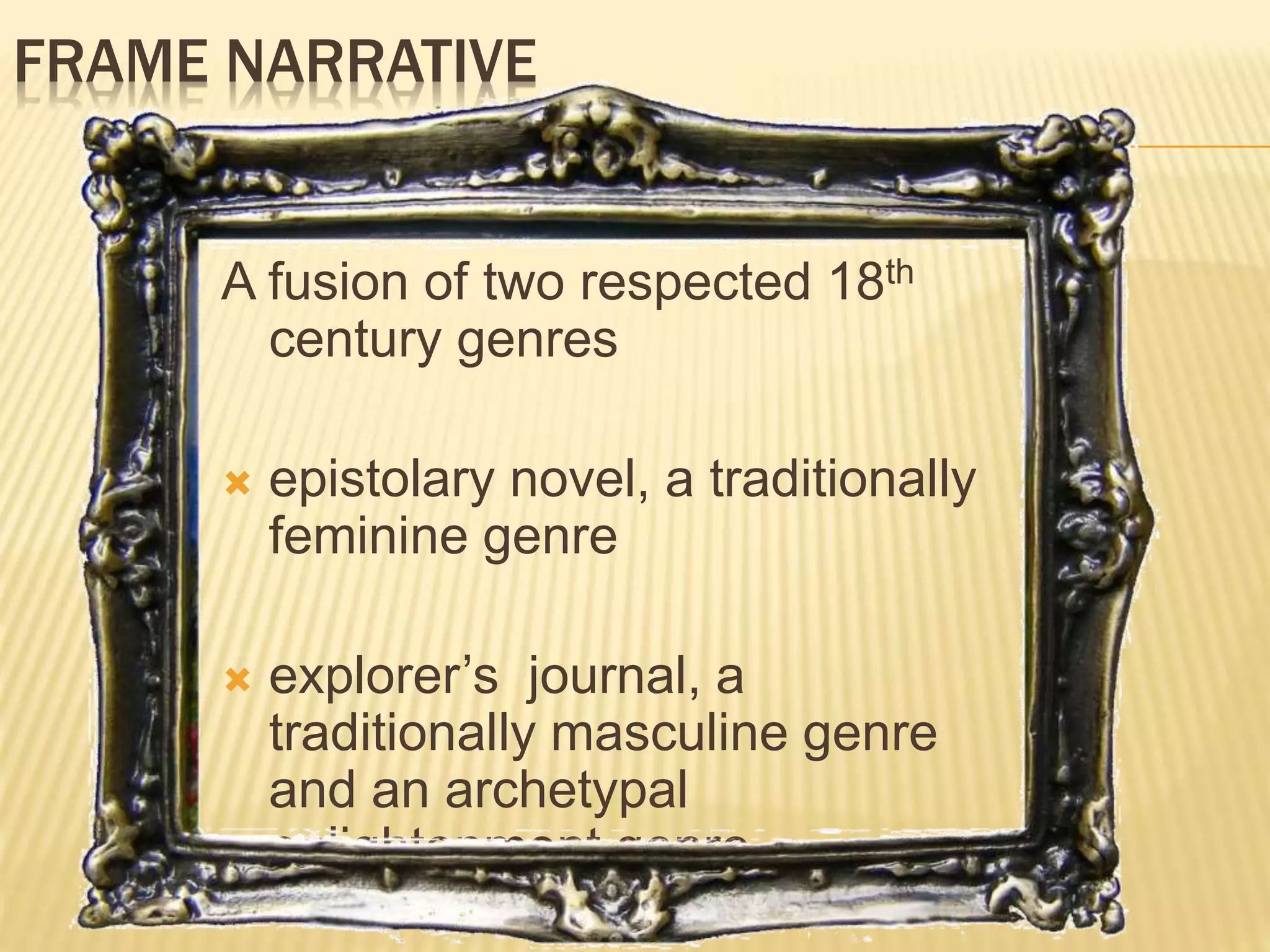 Narrative framing devices in Frankenstein | PPTX