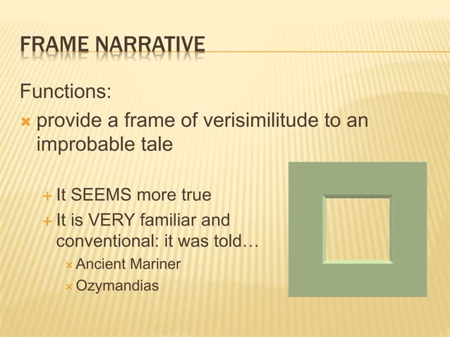 Narrative framing devices in Frankenstein | PPTX