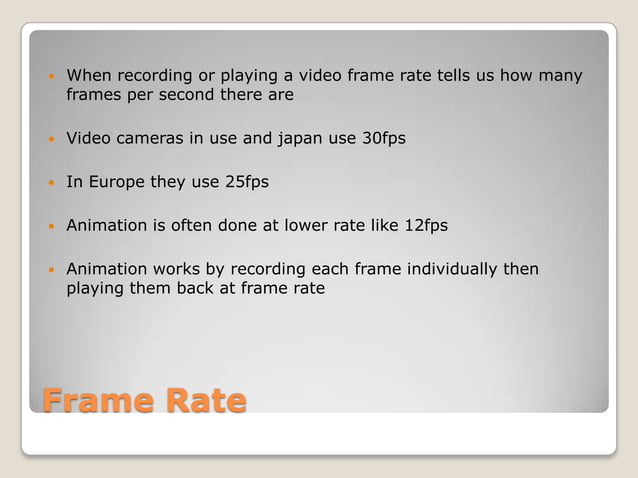 Frame rate powerpoint | PPTX