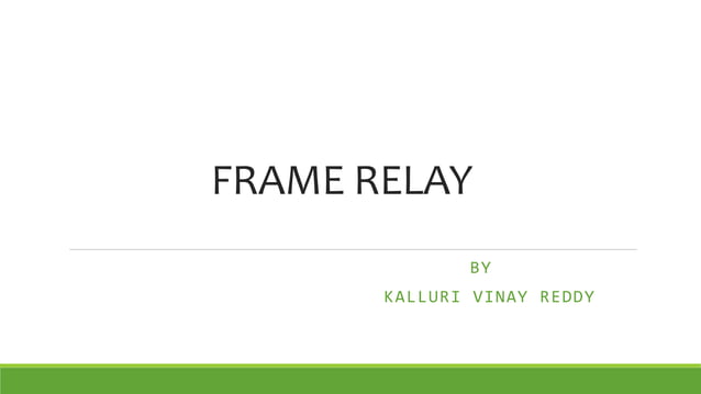Frame relay | PPT