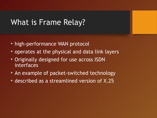 Frame Relay | PPT