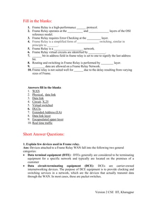 frame relay.pdf | Computer Networking | Computing