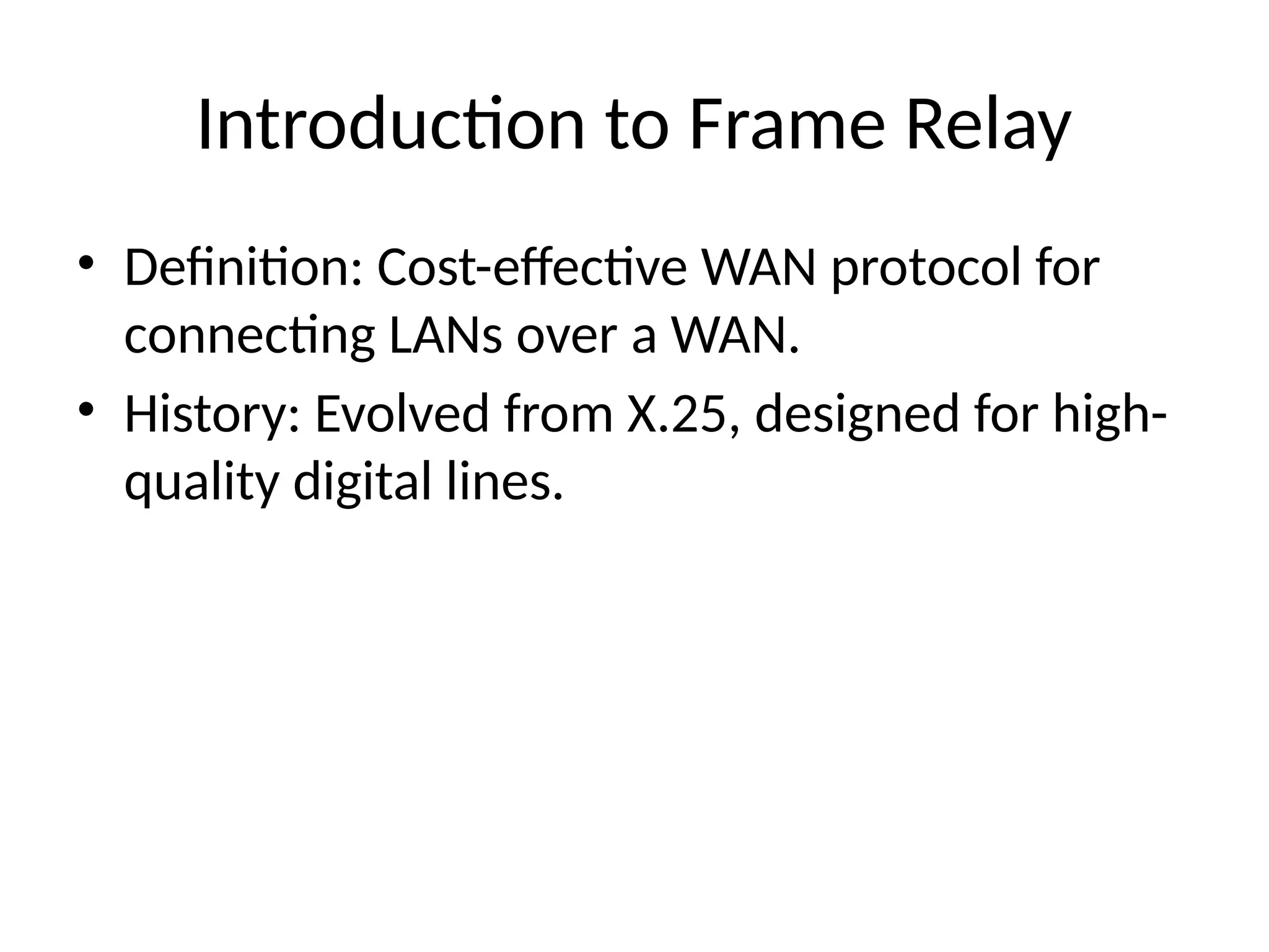 Frame_Relay_Introduction in data communication | PPT