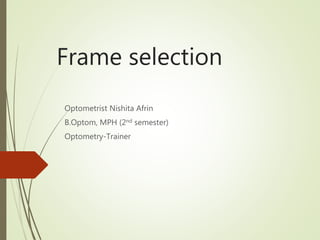 Frame selection | PPT