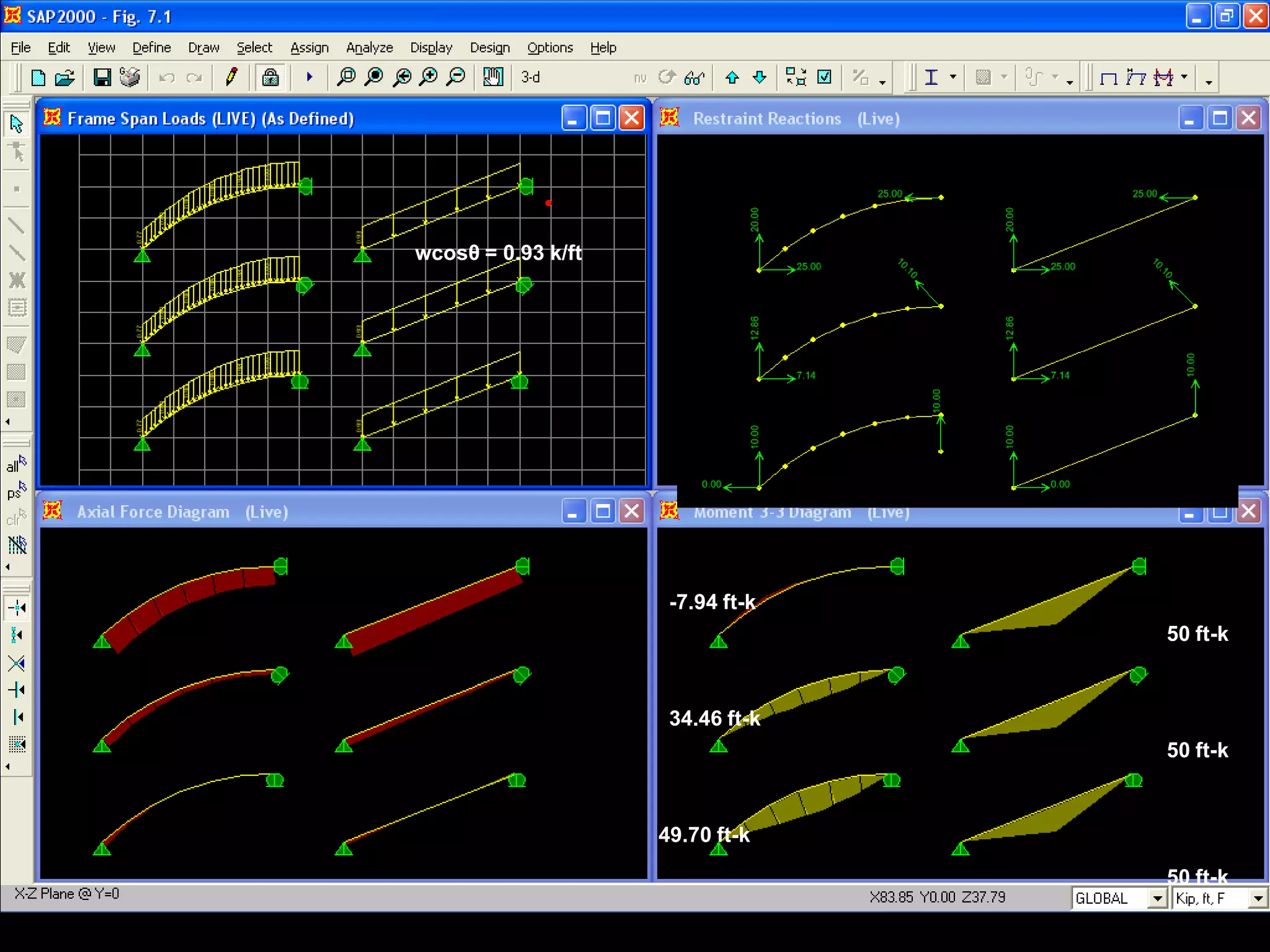 Frame Structures including sap2000 | PDF