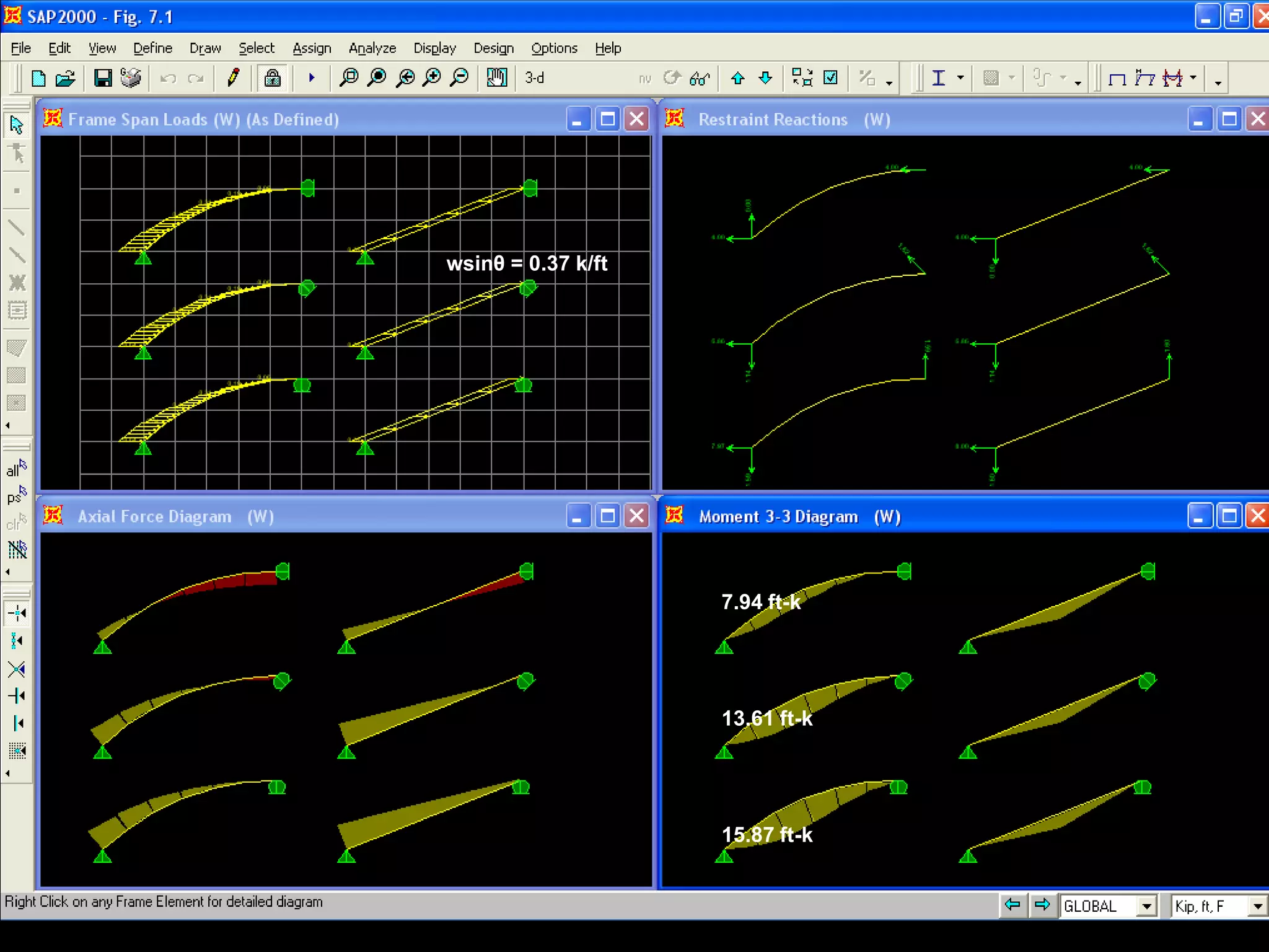 Frame Structures including sap2000 | PDF