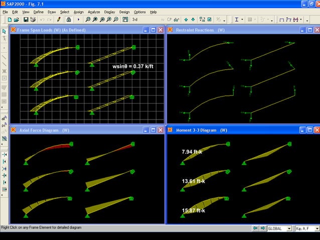 Frame Structures including sap2000 | PDF