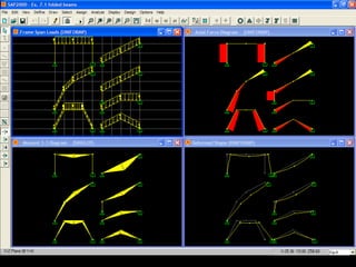 Frame Structures including sap2000 | PDF