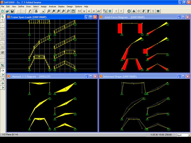 Frame Structures including sap2000 | PDF