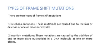 Frameshift mutagenesis.pptx