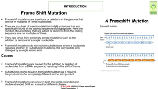 frame shift mutation ppt.pdf