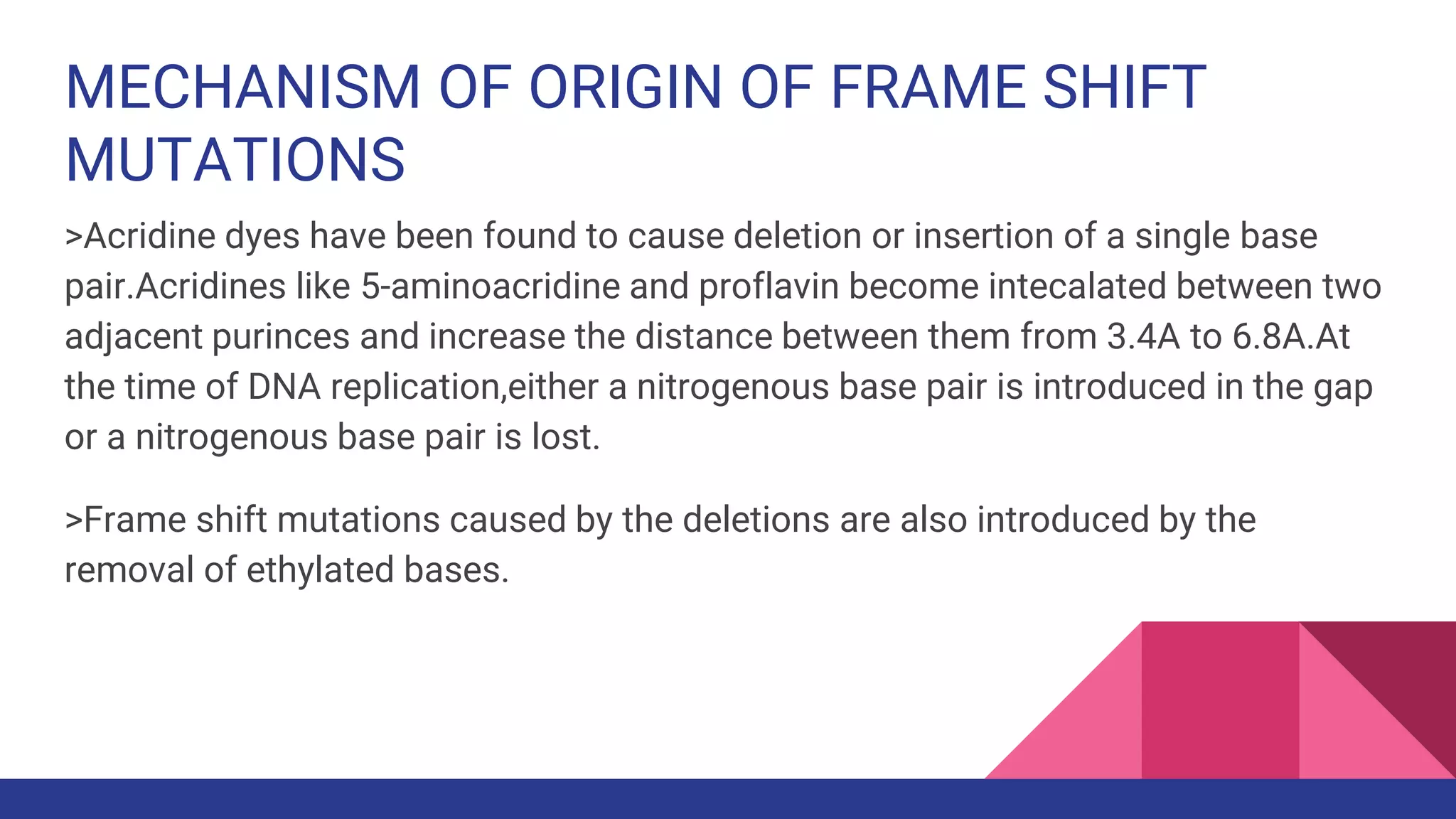 Frame Shift mutations | PPTX