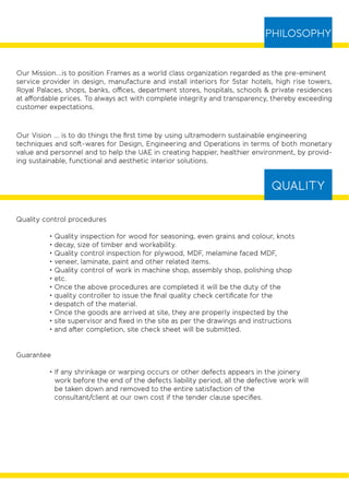 Frames D&W ind. Prequalification document | PDF