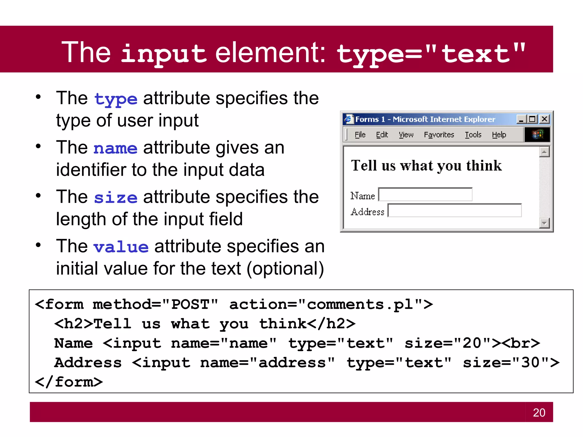 Frames tables forms | PPT | Web Design and HTML | Internet