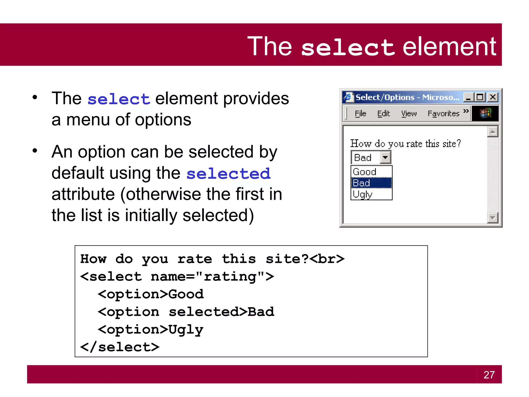 Frames tables forms | PPT | Web Design and HTML | Internet