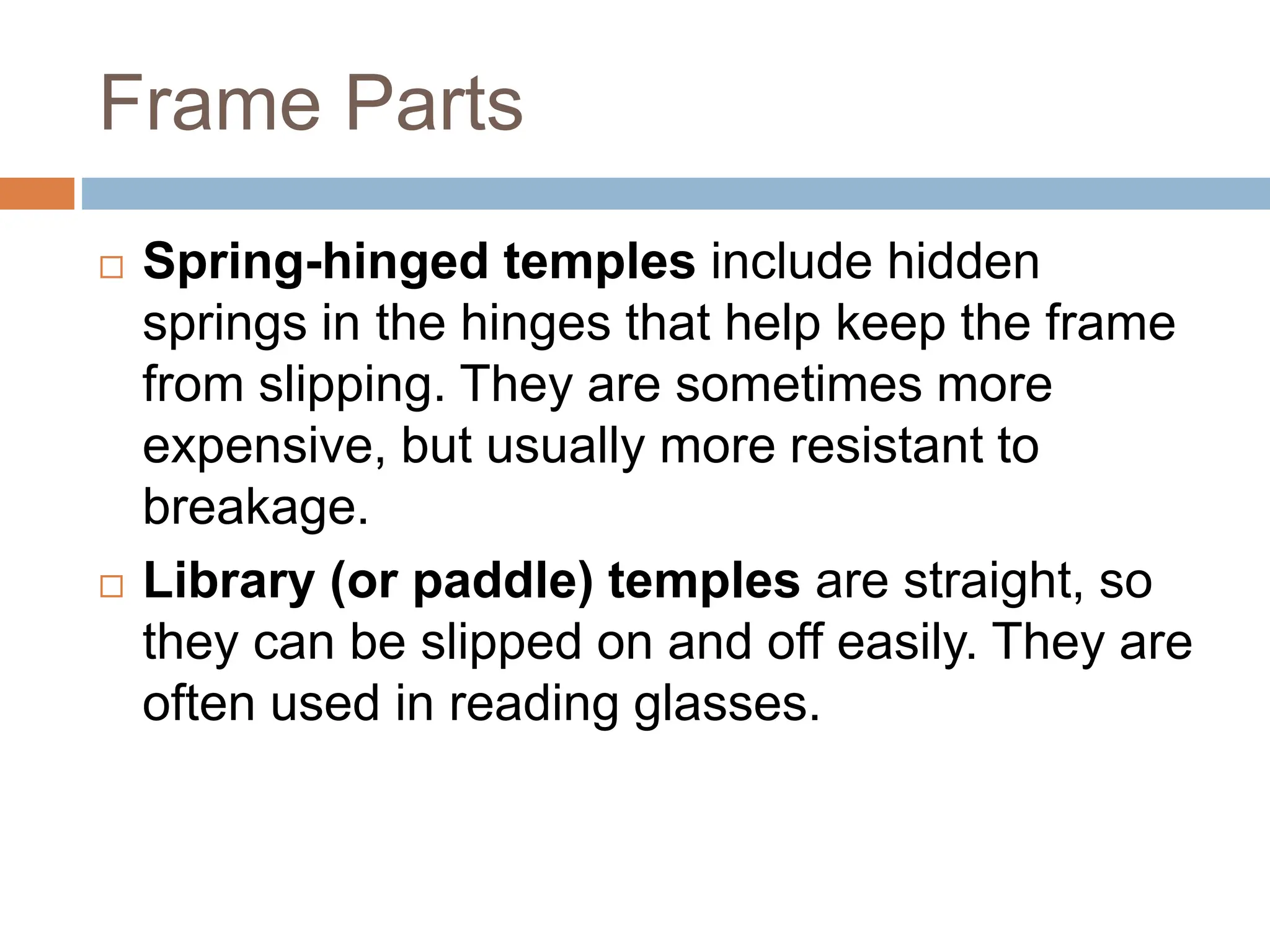 Frames types parts & Material.ppt · version 1.ppt