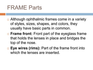 Frames types parts & Material.ppt · version 1.ppt